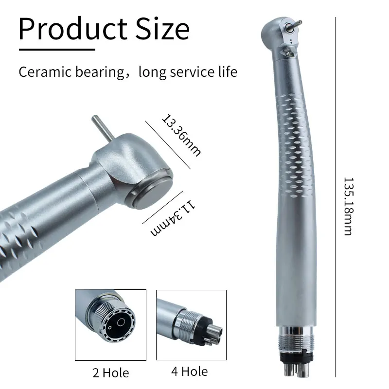 Dental E-generator Led High Speed Handpiece With Uv Purple Light Single ...