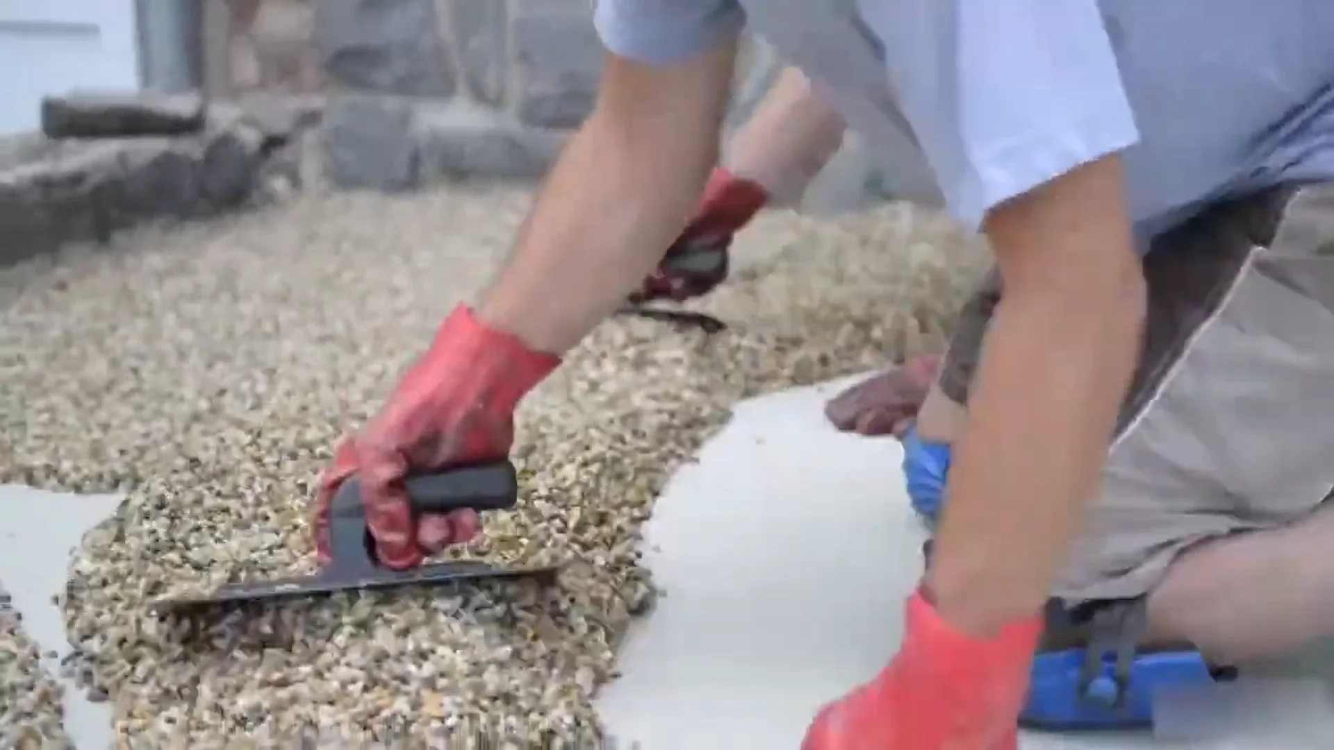 2:1 Ratio Solvent Free Uv Stable Epoxy Resin For Pebble Paving Gravel ...