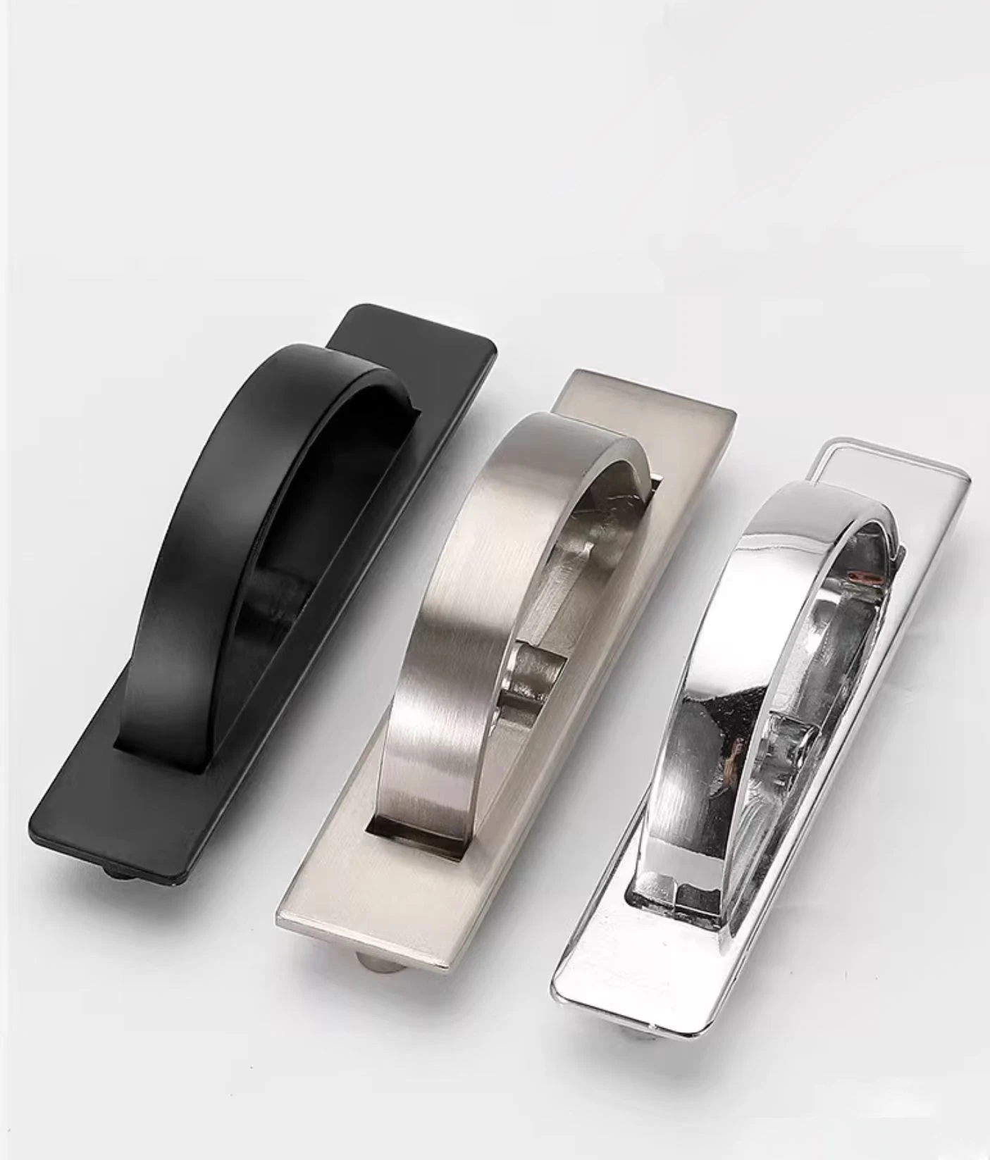 Zinc Alloy Closet Handle Simple Recessed Fastener Cabinet Door Closet ...