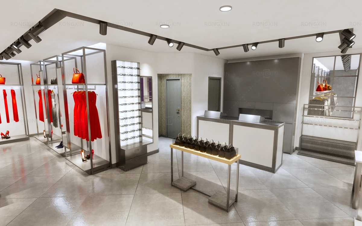 Boutique Shop Showcase Design Ideas for Clothing Shop Display Racks ...