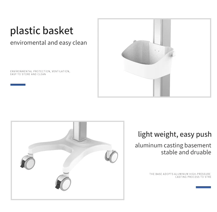 Mindray SV300 Medical Cart - Mobile Roll Stand for Breathing Machines ...