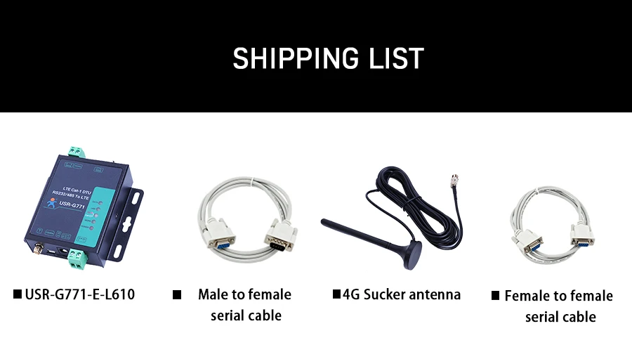 Europe LTE Cat 1 4G GSM Serial Cellular Modem with SIM Slot