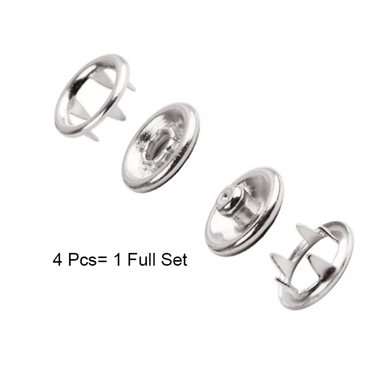 YYX Metal Copper Prong Type Button 9mm Snaps Button Fasteners Clamps ...