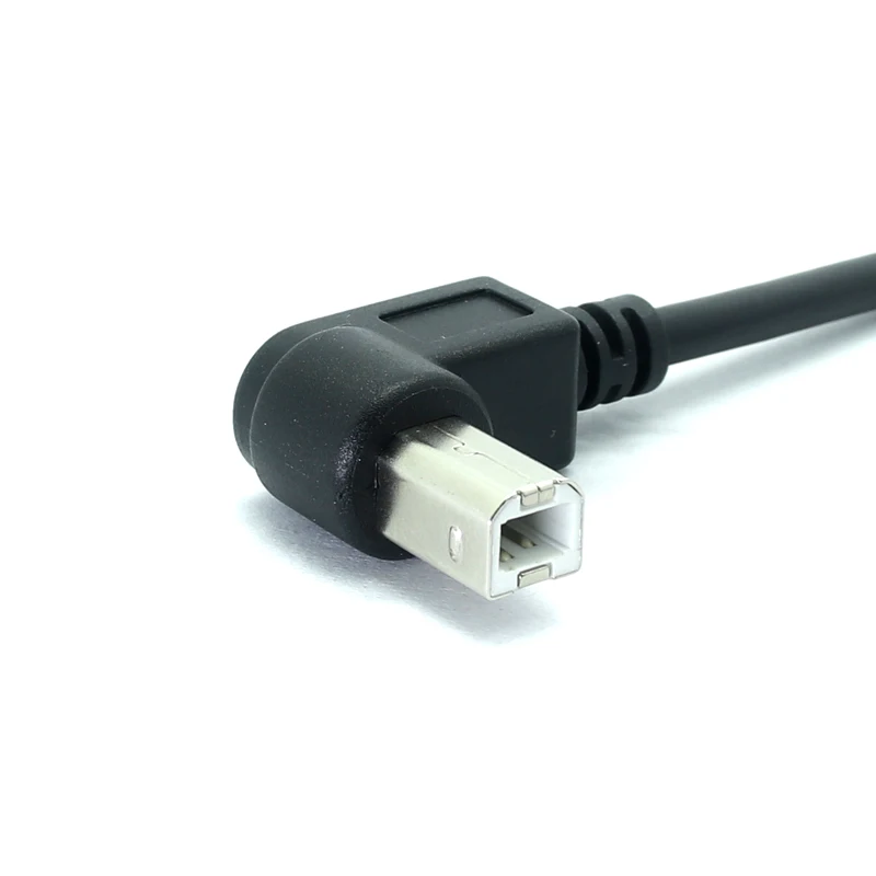 90 Degree USB B Printer Cable USB2.0 a Male to B Male Data Transfer ...