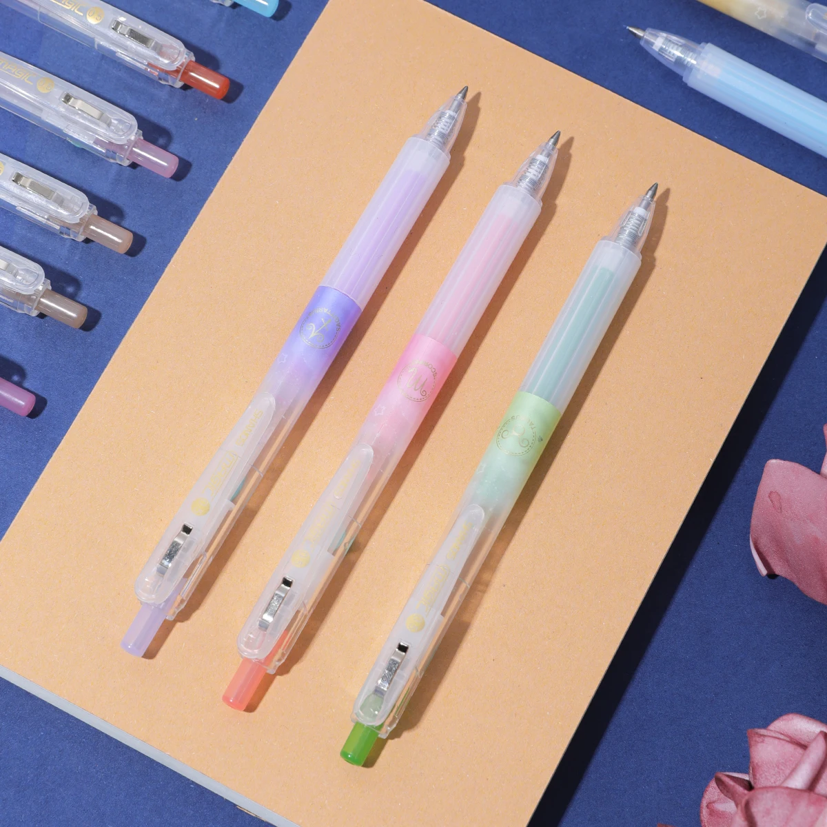 Shands Twelve Constellation Color Press Gel Pens 0.5mm Bullet Tip ...