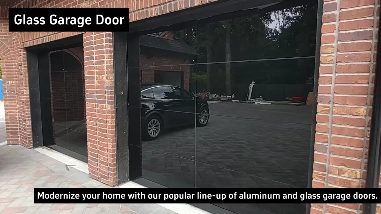 See Through Transparent Glass Garage Door 16 X 8 Automatic Security ...