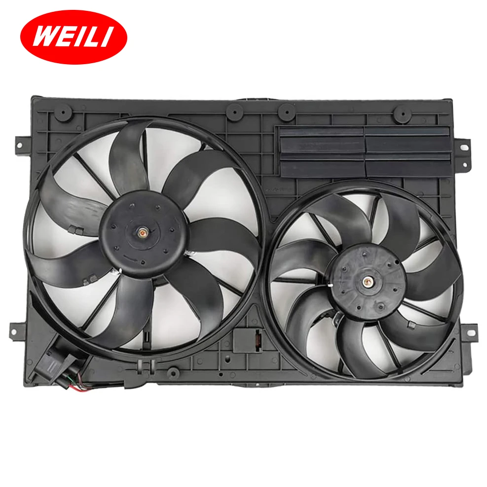 엔진 냉각 팬 1K0121205AB 1K0121205AD 라디에이터 팬 폭스 바겐 제타 2.0L 폭스 바겐 Tiguan 파라 ...