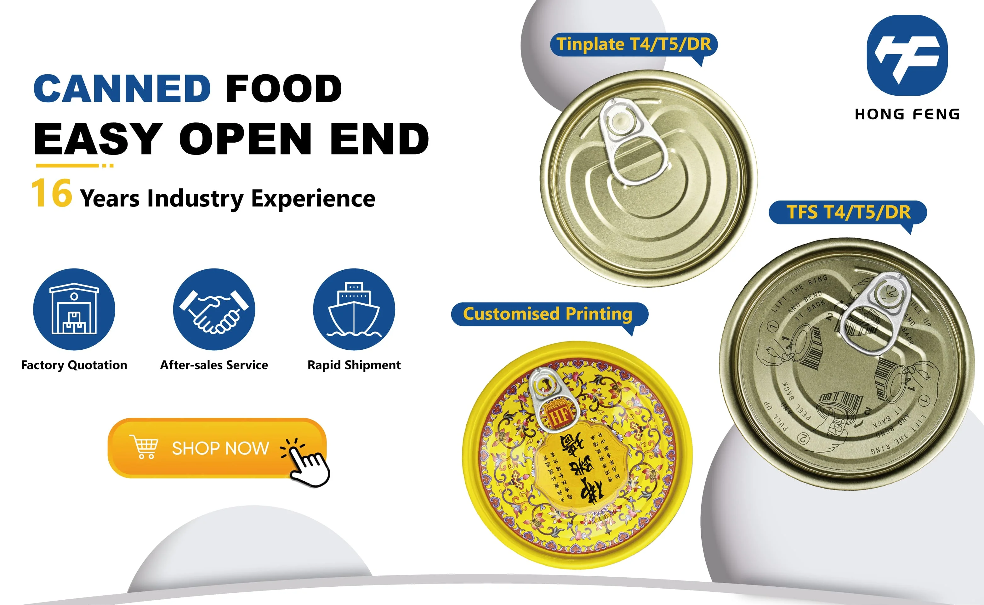 Round Tinplate Ring Pull Tab Easy Open End Caps Can Pull Metal Eoe Lid ...