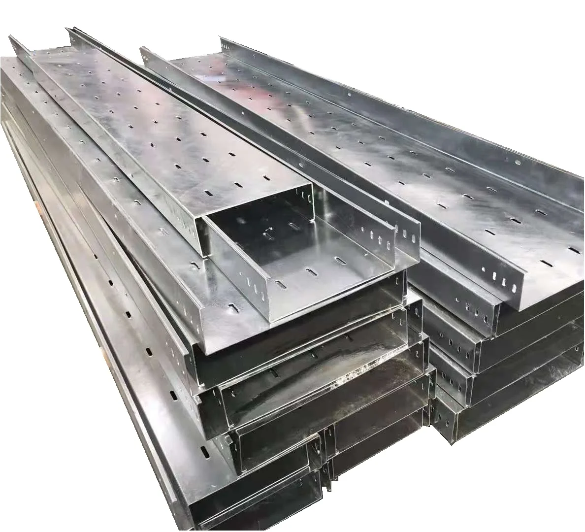 Galvanized steel cable tray and perforated cable tray supporting system ...