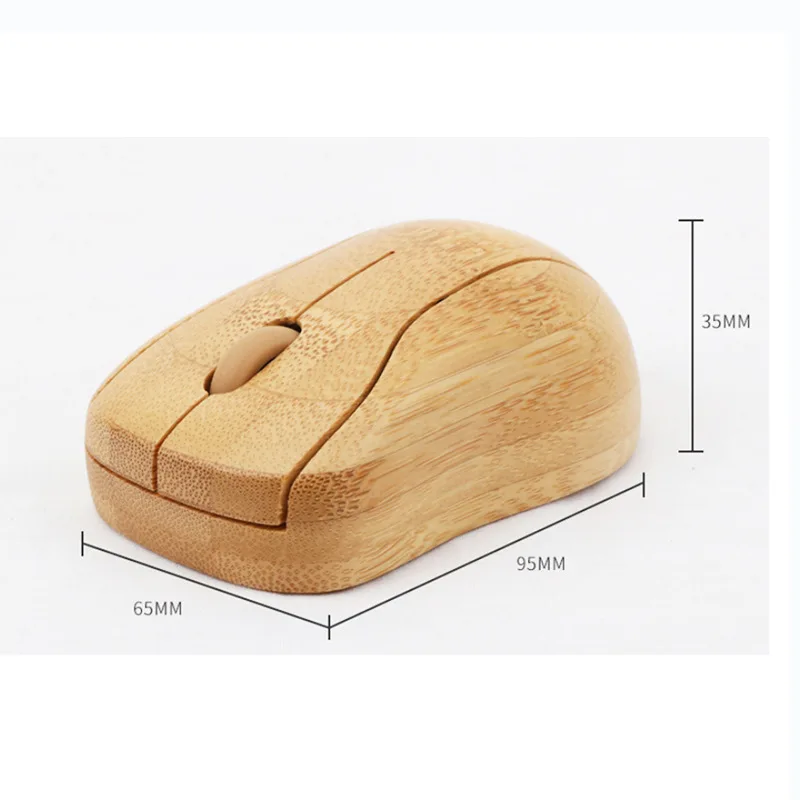 Best Selling Eco-friendly Natural Bamboo Wireless Mouse Promotional ...