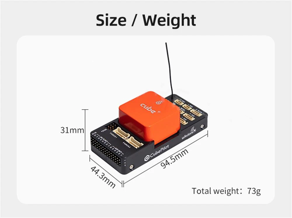 HEX Cube+ PIXHAWK 2 Flight Control Autopilot H7 Orange Cube ADS-B HERE3 ...
