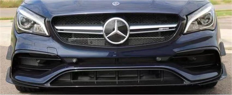 Front Bumper Canards For Cla Class W117 To Cla45 Style 2017-2019 Year ...