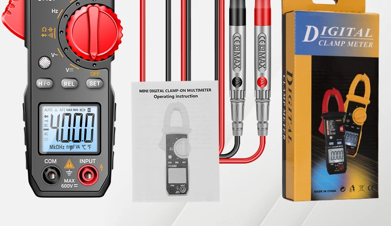 ANENG ST181 Digital Clamp Meter - 4000 Counts Multimeter