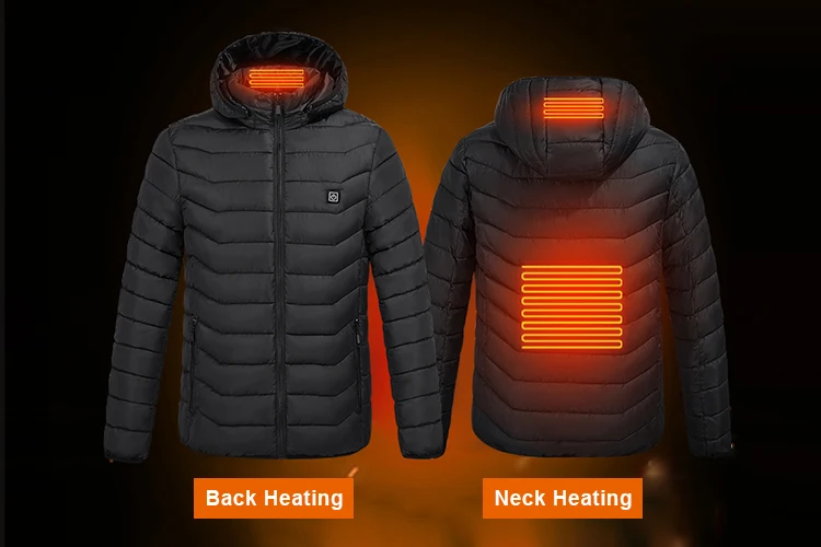 USB Rechargeable Detachable Battery Warm Waterproof Men Electric ...