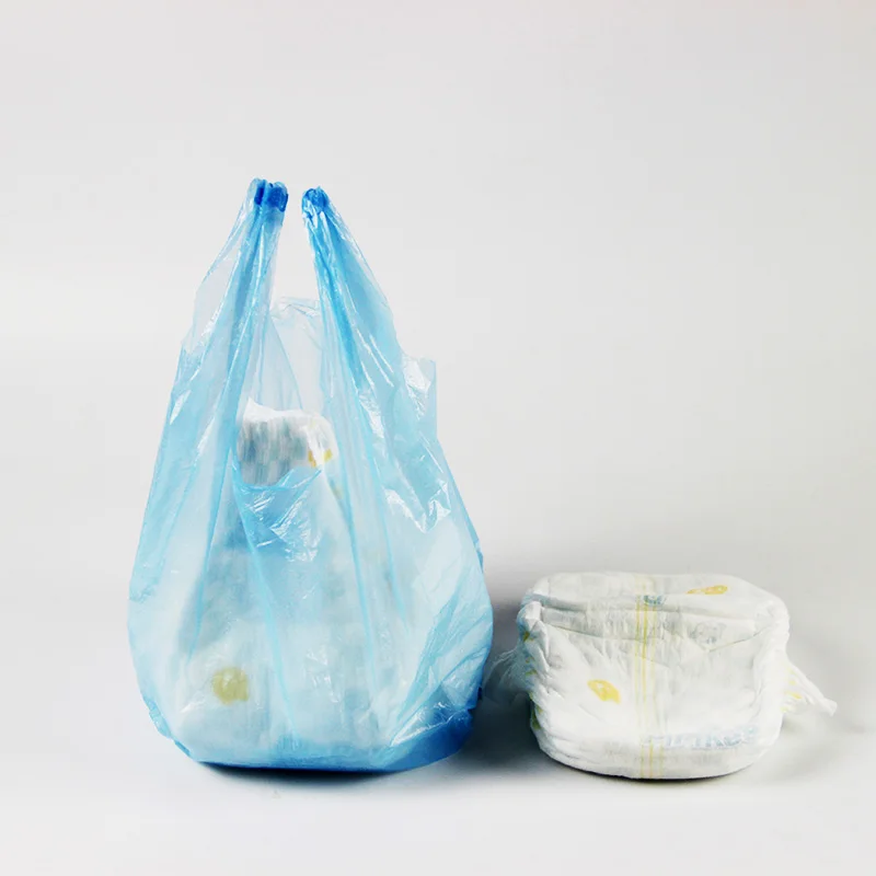 Biodegradable Easy Handle Scented Baby Plastic Nappy Bag