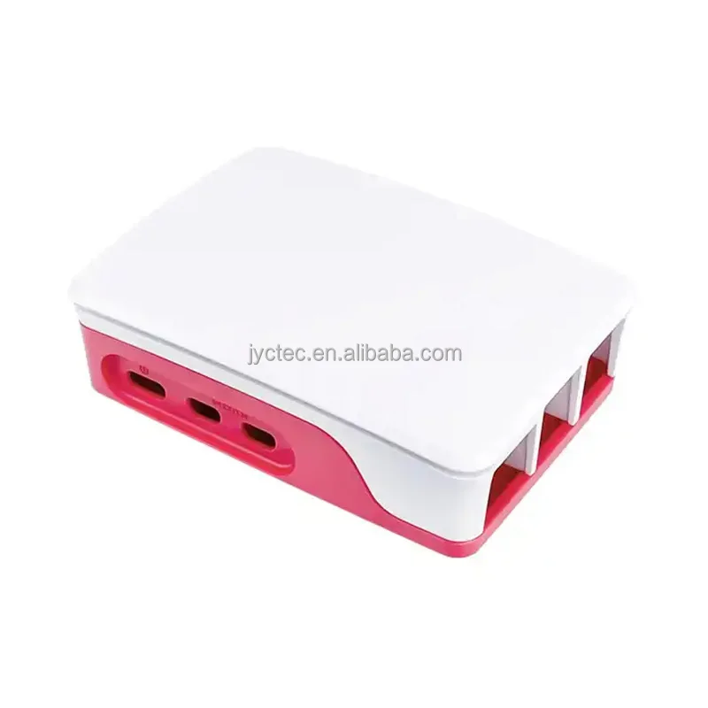 Raspberry Pi 5 Official White and Red ABS Case with Heat Sink and ...