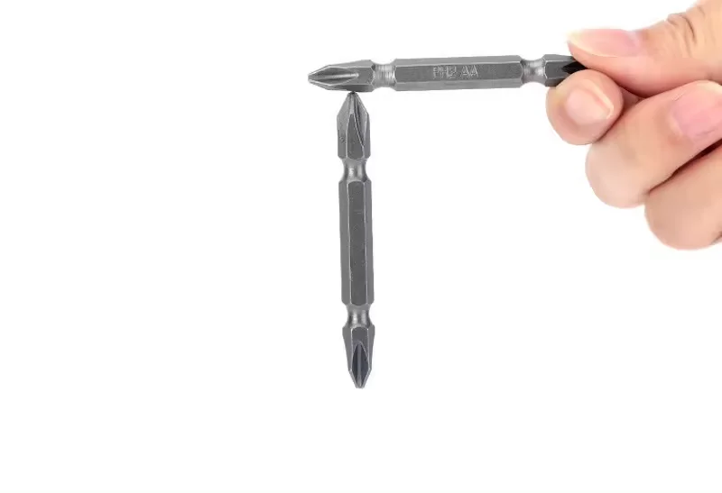 1/4'' Ph2 Hex Magnetic Screwdriver Bits Length 65mm Double End Bit Phillips Power Screw Driver ...