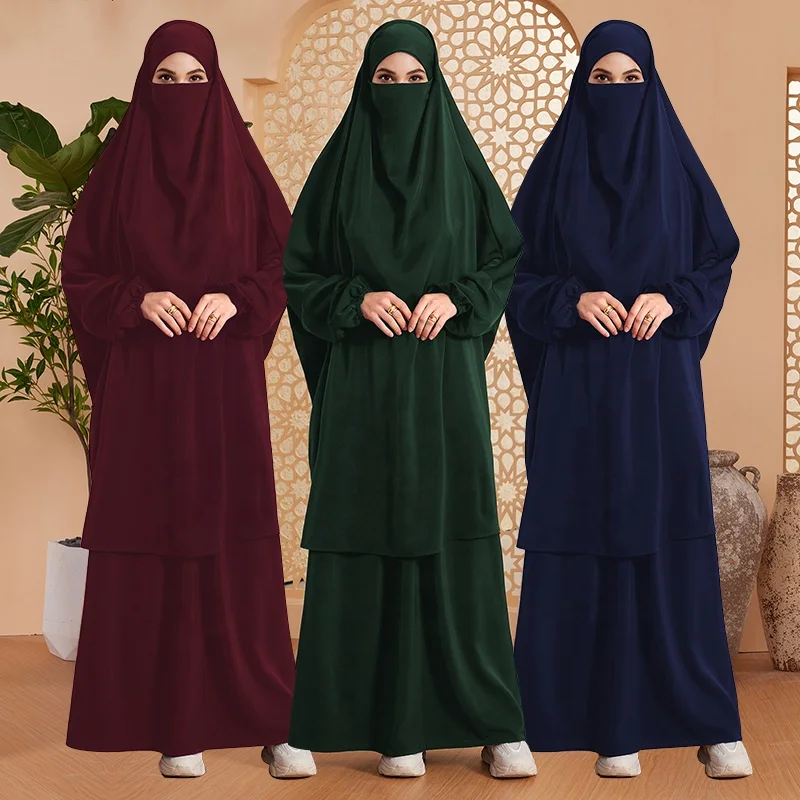 Habib Saudi Women's 2 Piece Jilbab Abaya Dress - Custom Muslim Clothing ...