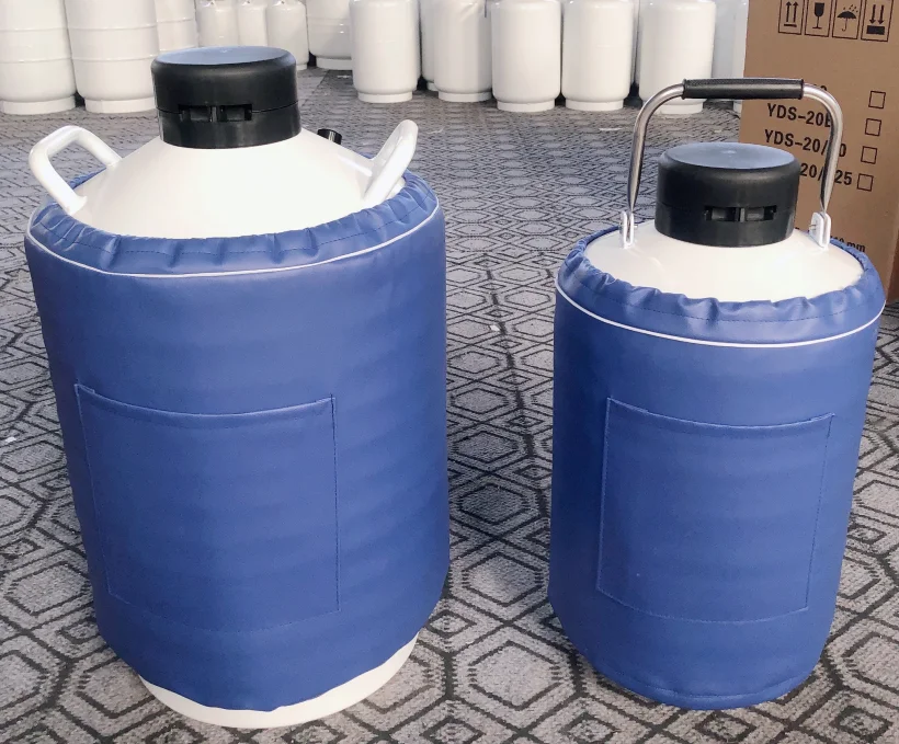 Liquid Nitrogen Cylinder Cryogenic Container 20 Liter Ln2 Dewar Semen Liquid Nitrogen Tanks ...