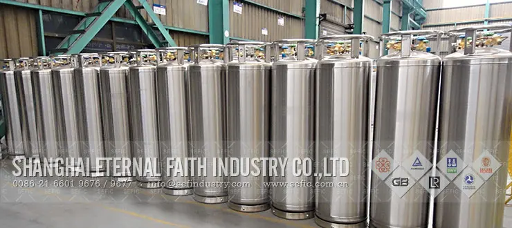 Cryogenic Stainless Steel Dewar Tanks for Industrial Gas