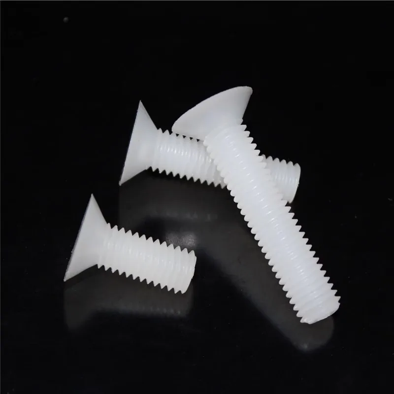 Din933 M6 M8 M10 M12 M16 Screw Plastic Nylon Hex Head Bolts