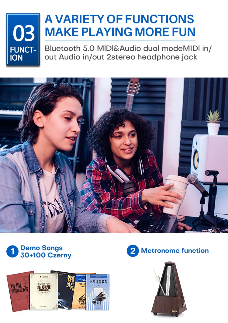 MAYGA CHP-800 - 88 Key Digital Piano with Progressive Hammer Action