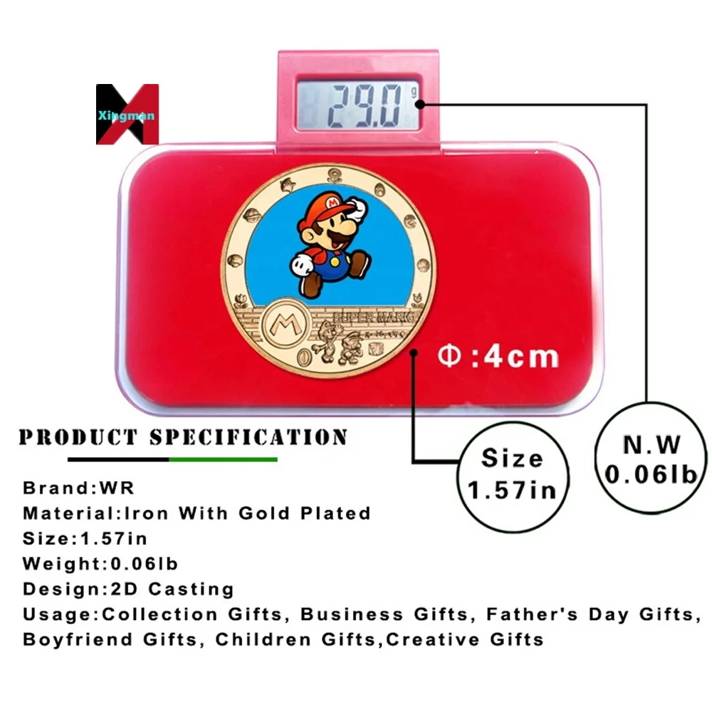5 Styles Super Mario Bro Banknote Anime Gift Box Set Commemorative ...