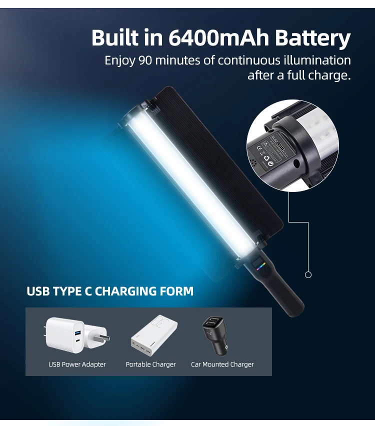 Sl62 Rgb Stick Light Photography App Control 27w 95ra 2700-7500k Bulit ...