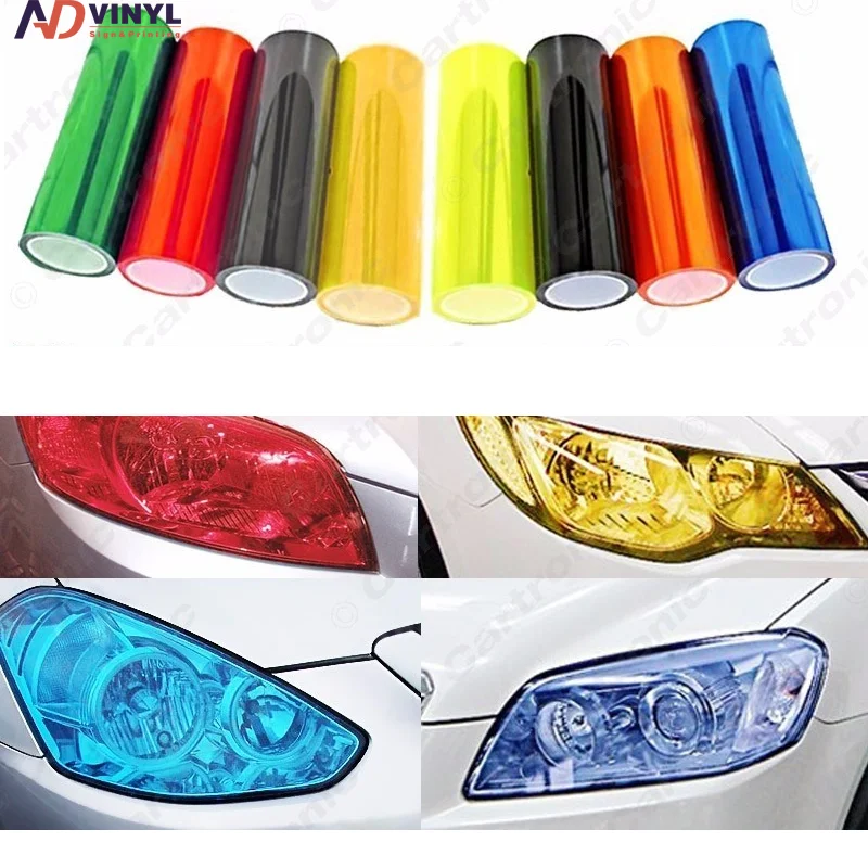 Car Light Sticker Vinyl Film Sheet Rainbow Light Headlight Taillight ...