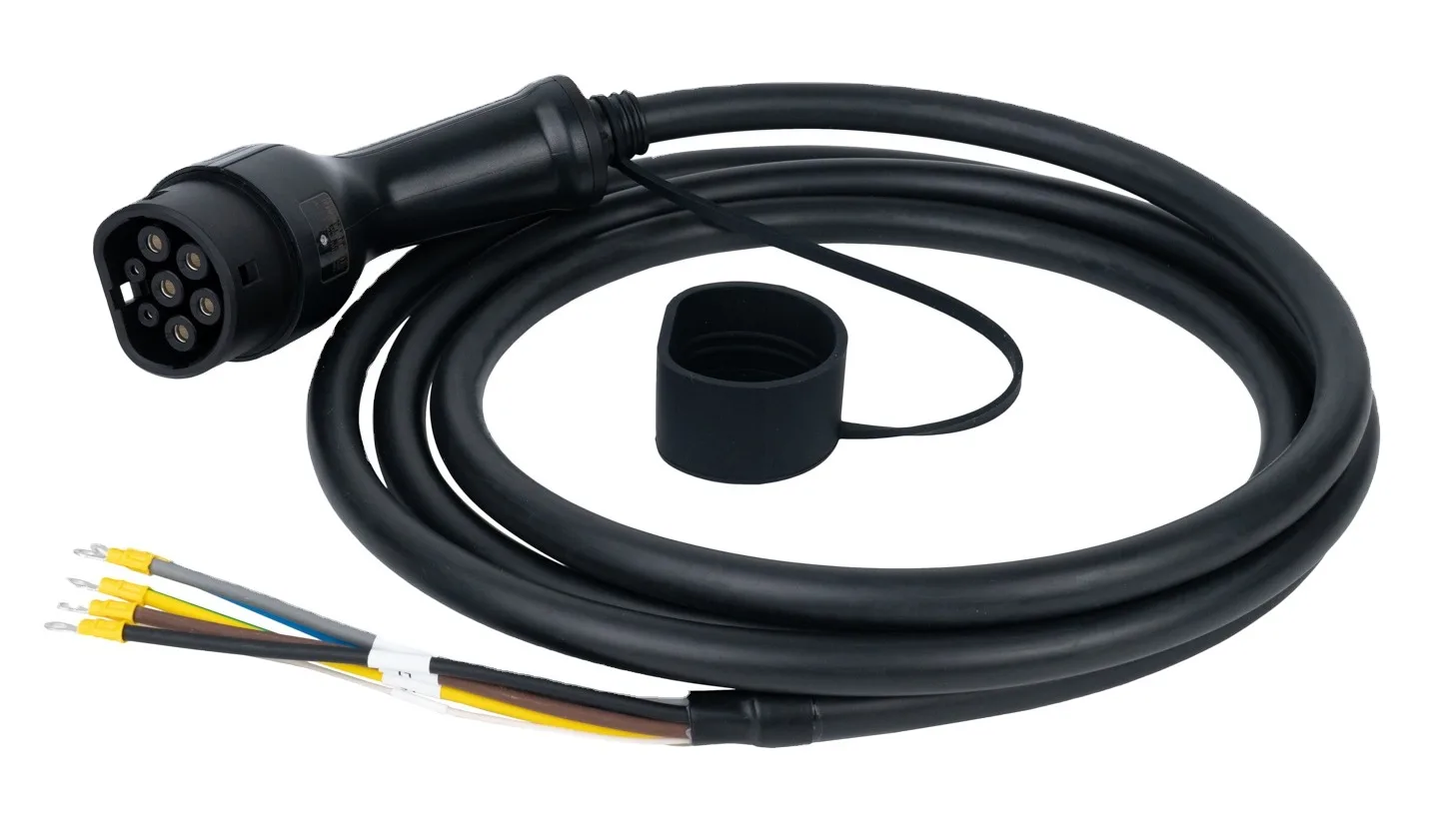 Iec 62196 2 Type 2 32a 250v 480v Ev Femail Connector Plug With 5m Cable ...