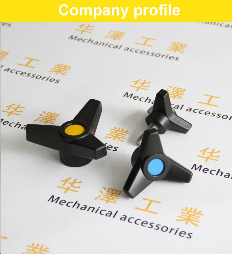 Plastic ABS Triangle Clamping Handle Nylon Three-arm Through Hole ...