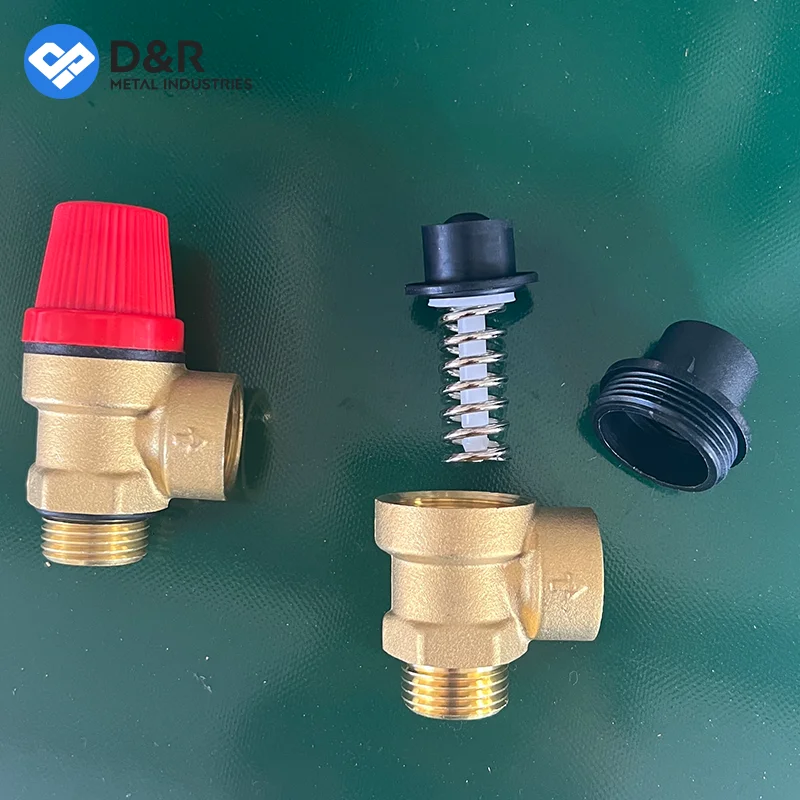 D&R Plumbing System Boiler Safety Set Brass Valve Body & Vent Valve ...