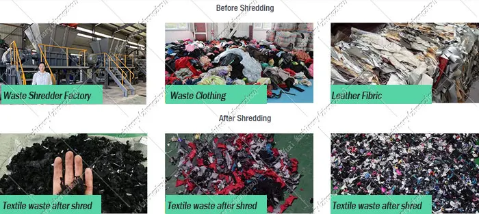 Plastic Paper Shredder Machine Waste Fabric Textile Old Clothes ...