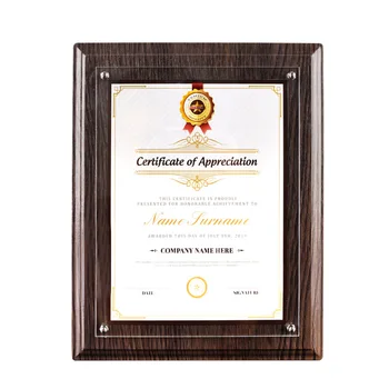 Certificate A4 Display Frame Honor Awards Posed Wooden Photo Frame ...