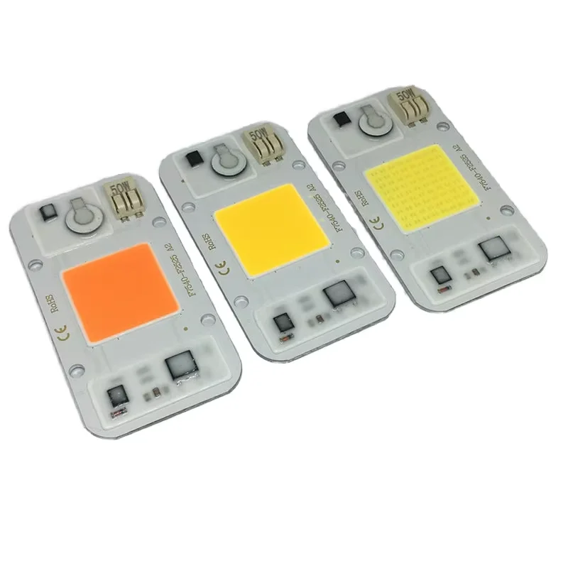 50w Led Cob Chip 220v Ac Driverless High Voltage High Power Floodlight Grow Light Aluminum Panel ...