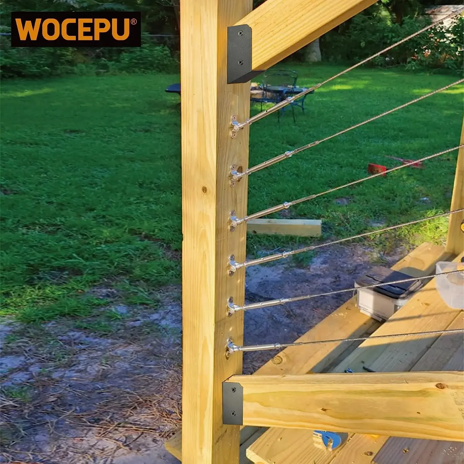 2x4 Stair Deck Railing Bracket Connector 30 Degree Wood Deck Railing ...