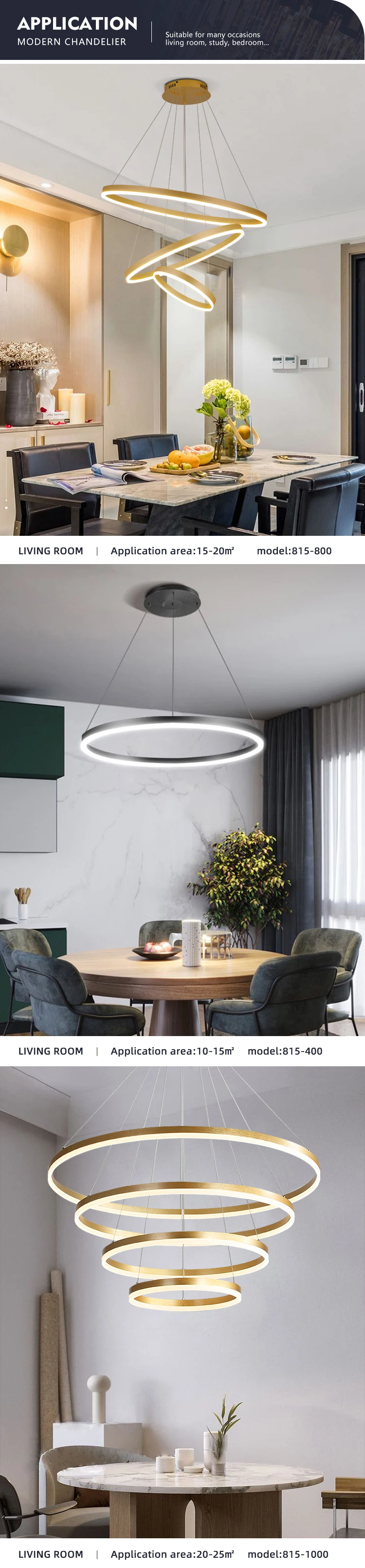 European Style Living Room Bedroom Aluminum Acrylic Circle Decoration ...