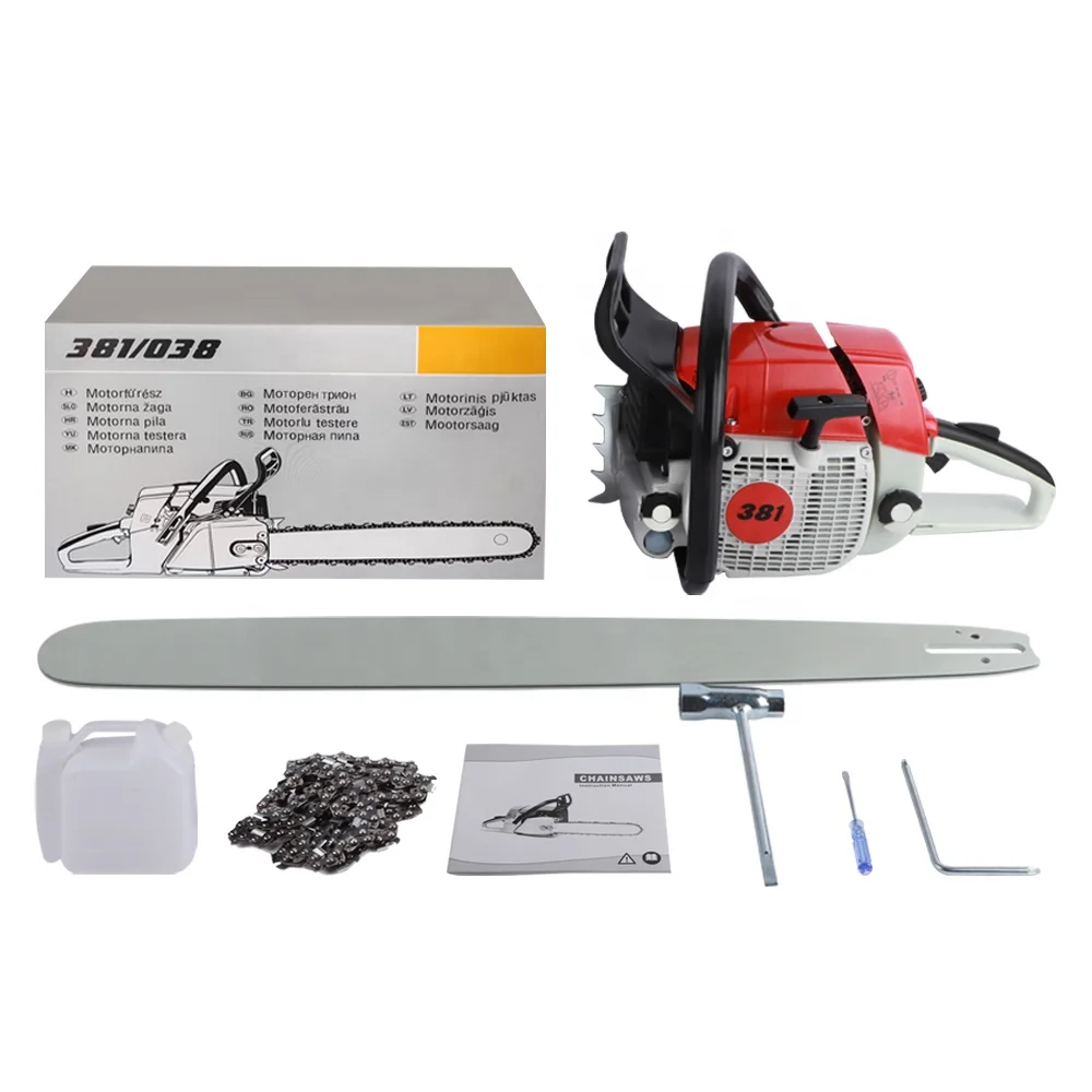 381 Chainsaw 72cc Power Saw Powerful tree cutter machine Gasoline power ...