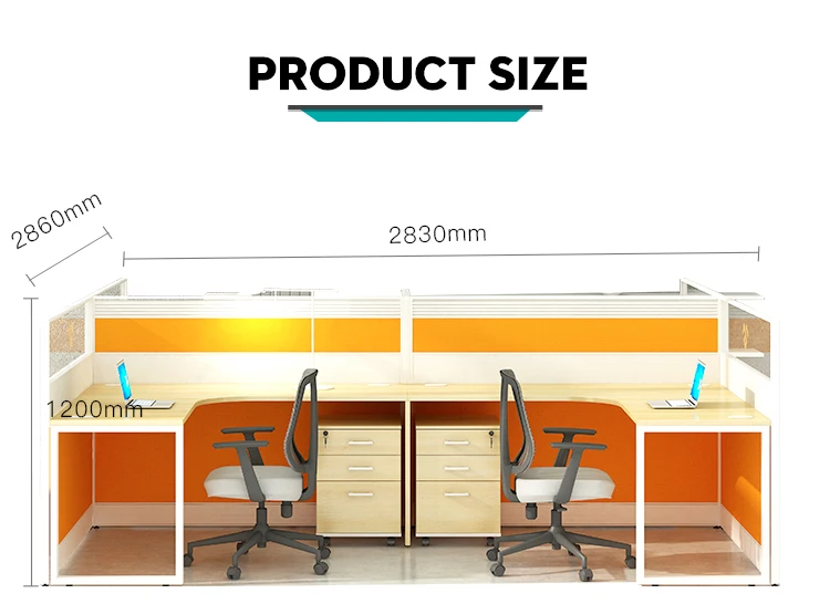 Modular Cubicle Partition Screen Workstation Office Soundproof ...
