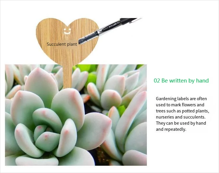 Eco Friendly Garden Tags Bamboo Sign Flowers Plants seeds Herb Garden ...