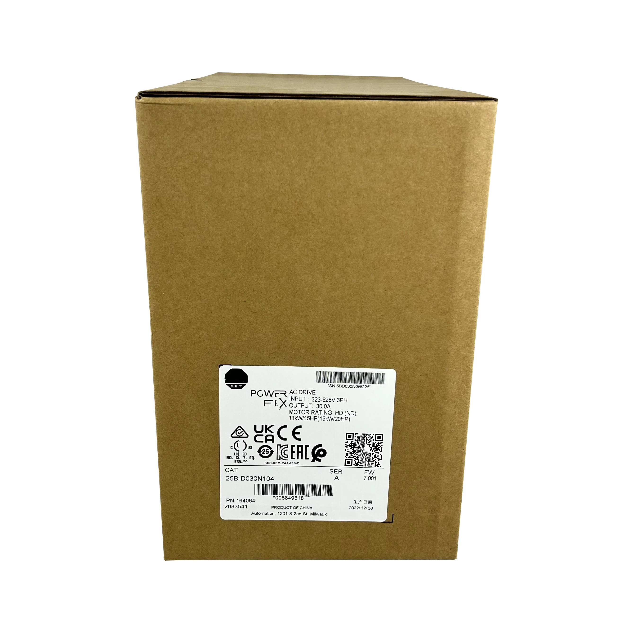 25b-d030n104 Inverter Vfd Pn-164064 525 15kw (20hp) Ac Drive ...