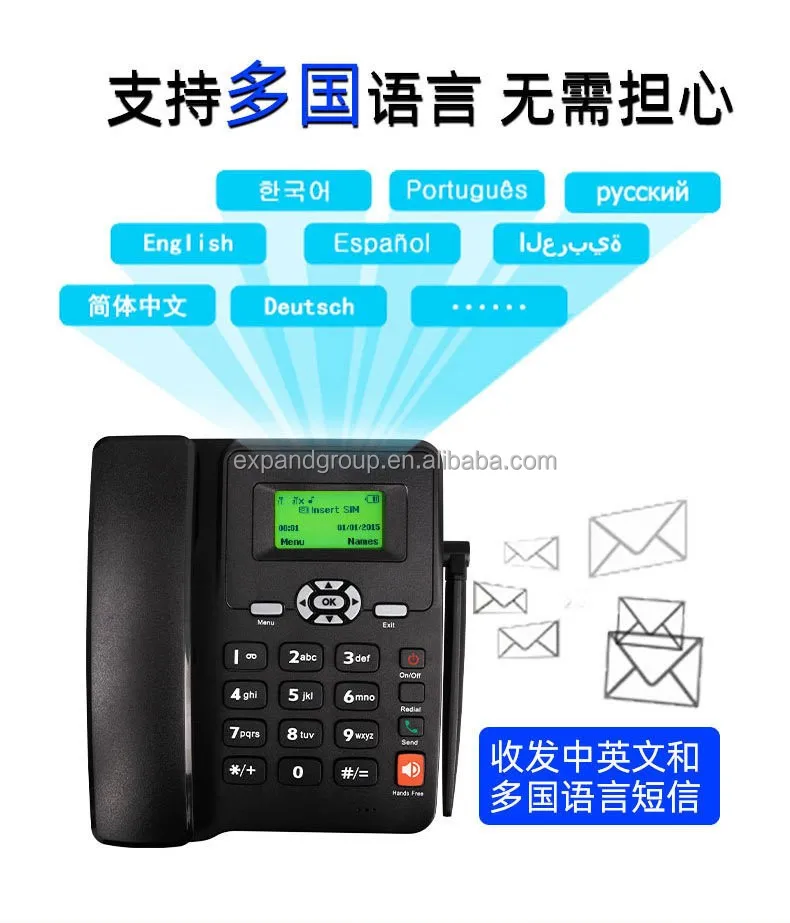 Dual SIM Gsm Fixed Wireless Phone Ets-6588 GSM Fixed Wireless desktop ...