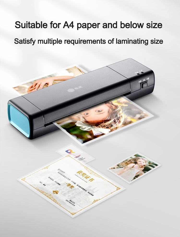 A4 Size Document Book Cover Laminating Machine Automatic Cold and Hot ...