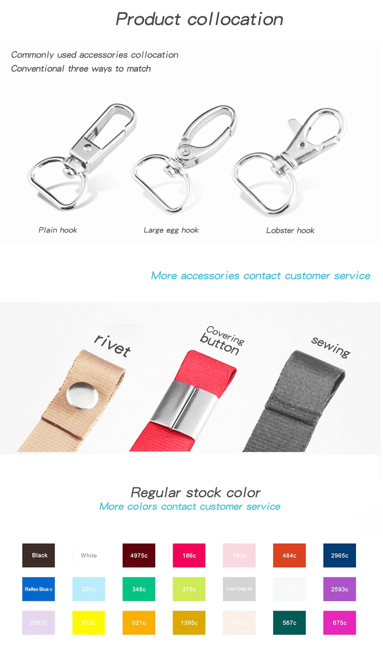 Custom Key Lanyard Id Card Badge Holder Neck Strap Printed Logo ...