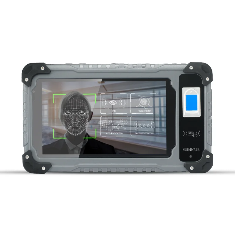 Hugerock B70 Ip65 1000nits Fingerprint Biometric 1d/2d Barcode Scanner Mobile Nfc Card Reader ...