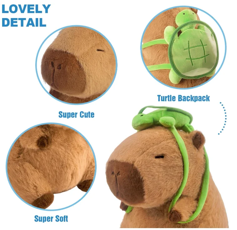 Cute Capybara Plush Pillow & Stuffed Animals Toy for Kids - OEM/ODM