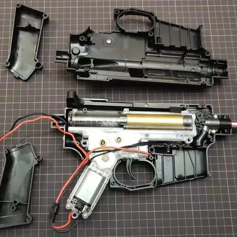 Nylon M16 Assault Rifle Metal Gear Electric Splatter Gel Ball Blaster ...