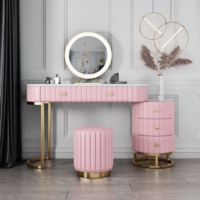 Modern Dressing Table Bedroom Furniture White Marble Dressing Table ...