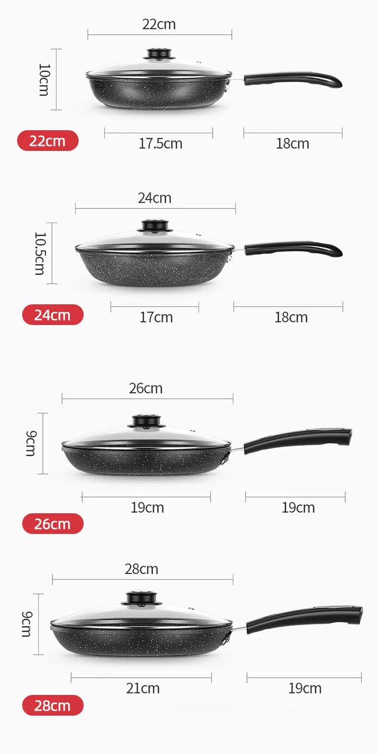 Hot Selling Cooking Kitchen Cookware Cast Iron Steak Frypan Non Stick ...