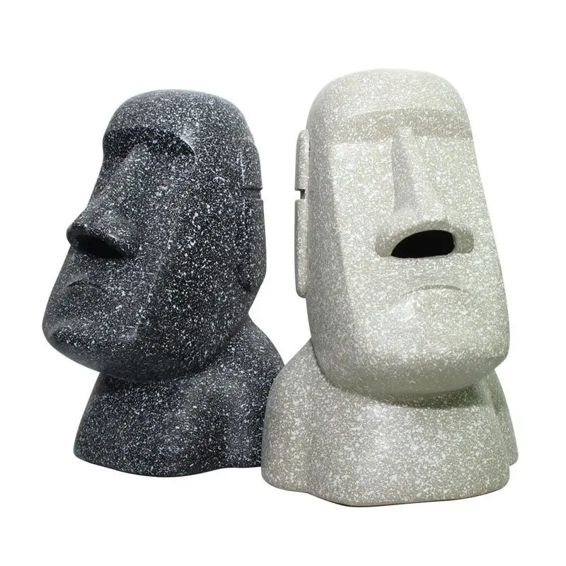 Adorable MOAI Shaped Tissue Box Cover - Decorative Toilet Paper Holder ...